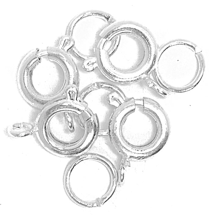 Bolt and Spring Rings . 4 pairs - Silver – Sew Essential