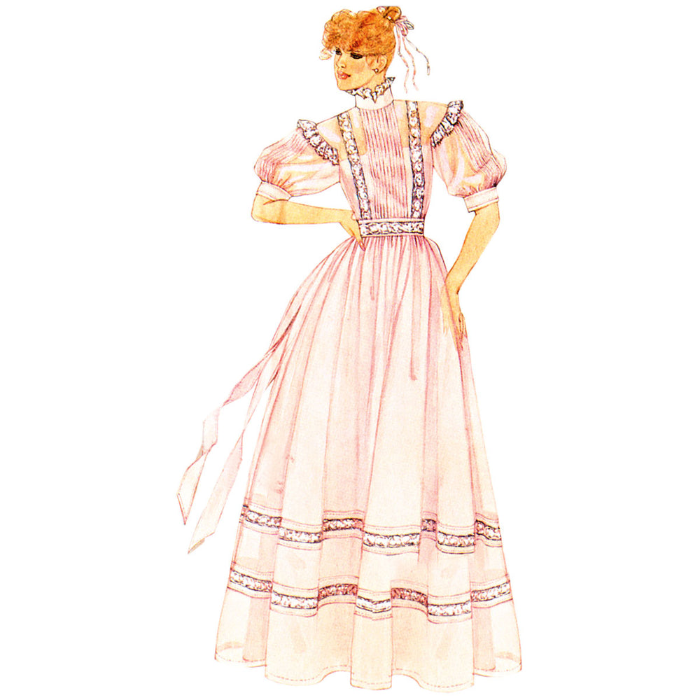 Misses Gown‚ Slip and Sash by Laura Ashley McCalls Sewing Pattern 8595 ...