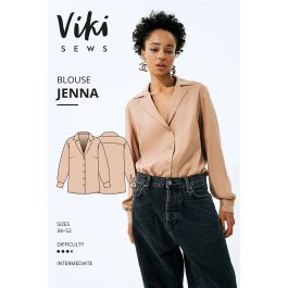 Jenna Blouse Viki Sews Sewing Pattern. Size 6-24. | Sew Essential