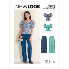 Misses Top and Trousers New Look Sewing Pattern 6678 | Sew Essential
