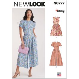 Misses Dress and Jumpsuit New Look Sewing Pattern 6777. Size 8-20 ...